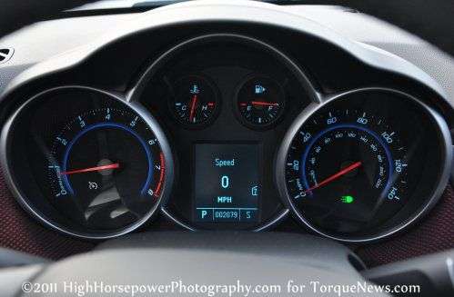 The gauge cluster of the 2011 Chevrolet Cruze | Torque News